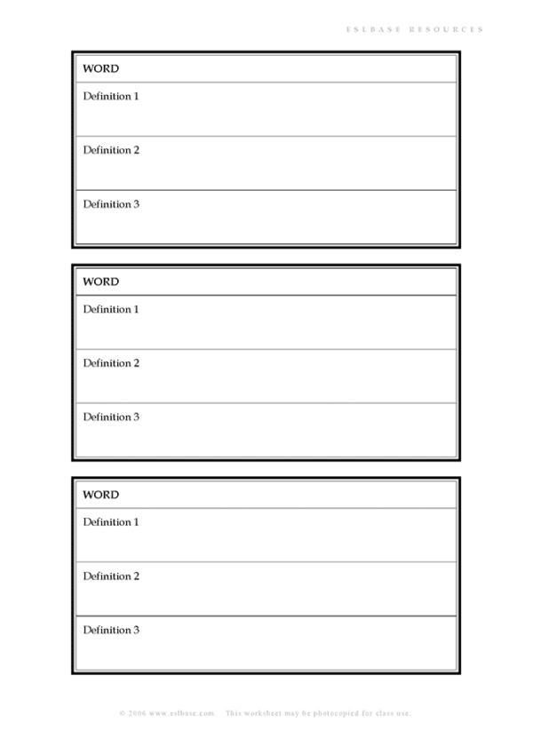 Free ESL worksheets, activities and lesson plans | Eslbase.com
