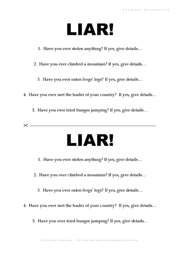 Present Perfect Board Game - Eslbase.com